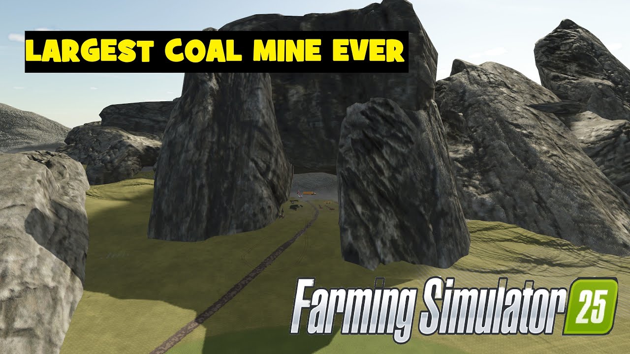 EPIC! Largest Coal Mine in FS25 History - Lets dig an entrance - YouTube