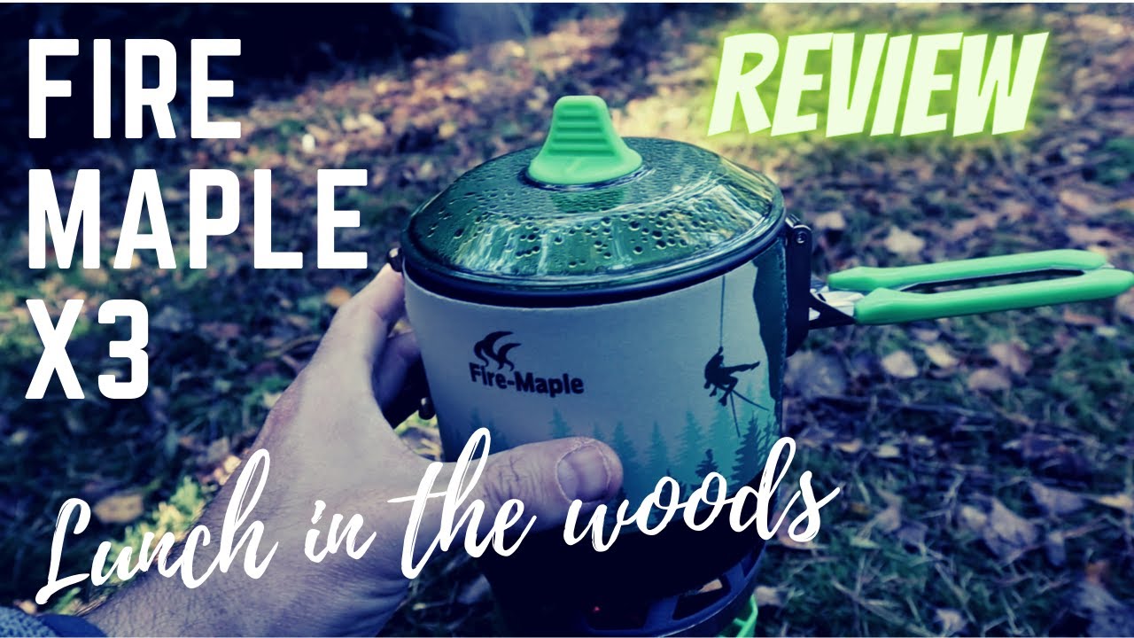 Lunch in the Woods - The Fire Maple X3 Stove Review - YouTube