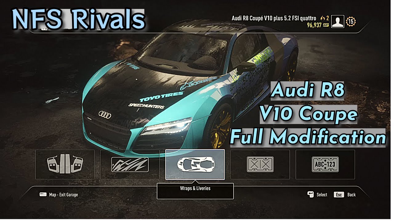 Full Modification of Audi R8 V10 | Top Speed & Handling Boost | NFS ...