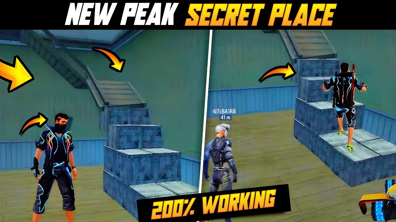 New peak hidden place 😮 Free fire new peak tips and tricks | Top secret ...