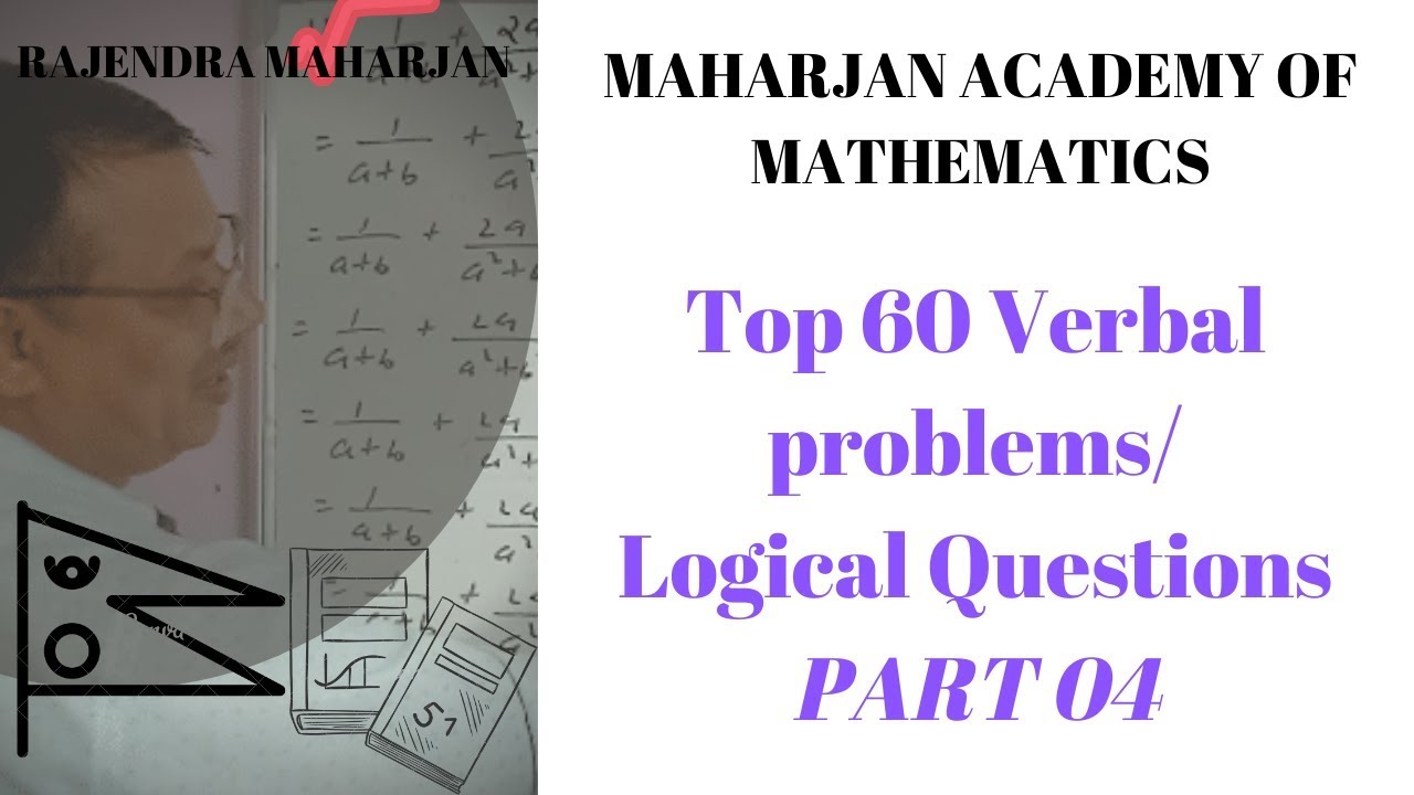 Top 60 Verbal problems/Logical Questions PART 04 -TWO DIGIT NUMBER with ...