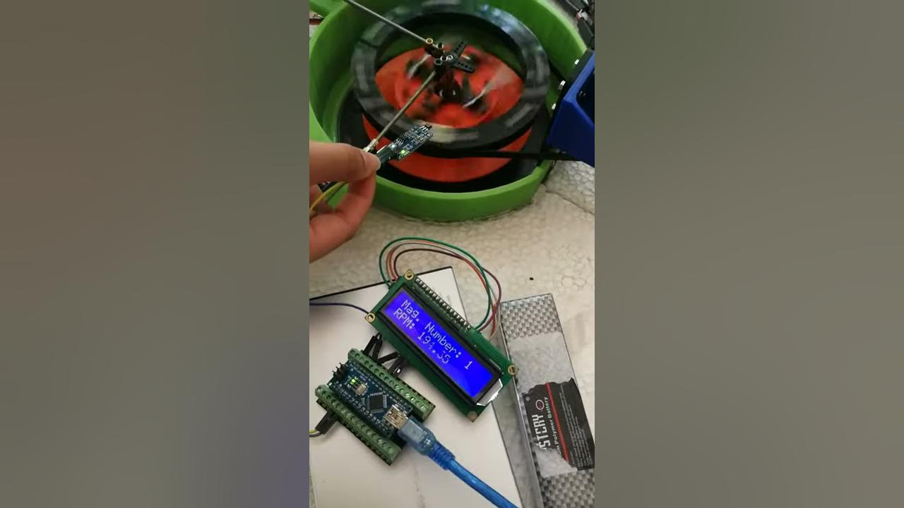Tachometer built with an Arduino and a hall effect sensor - YouTube