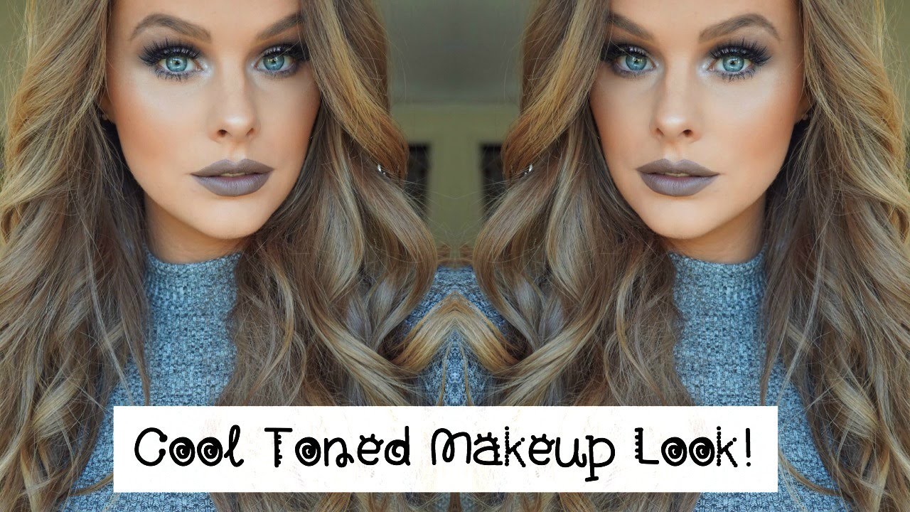 Cool Toned Makeup Look! - YouTube