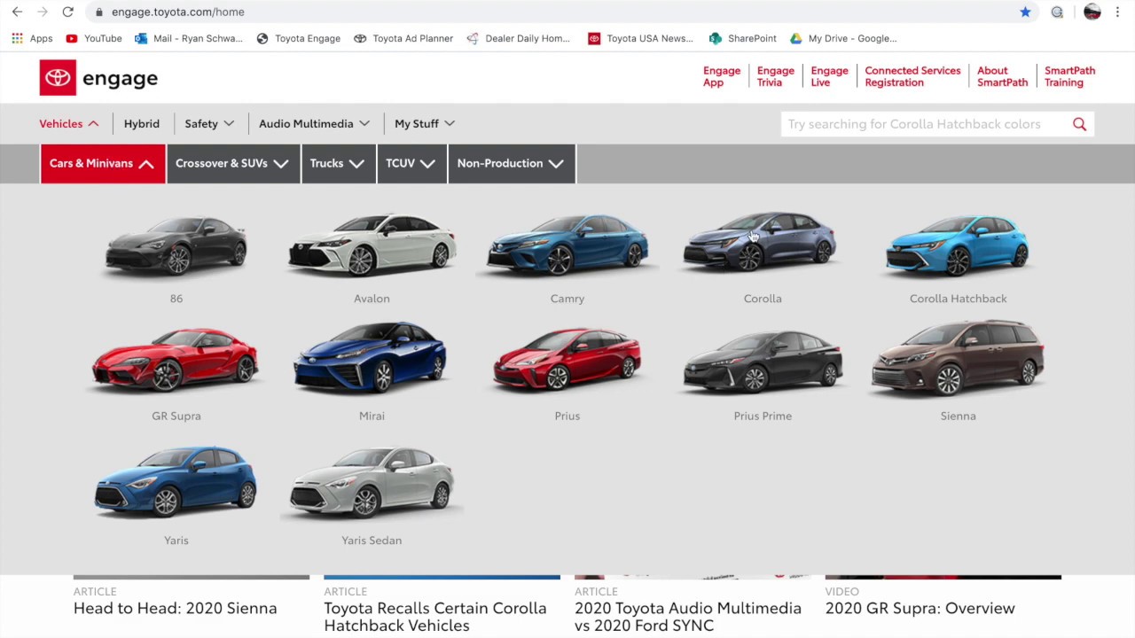 Toyota Engage Website - YouTube