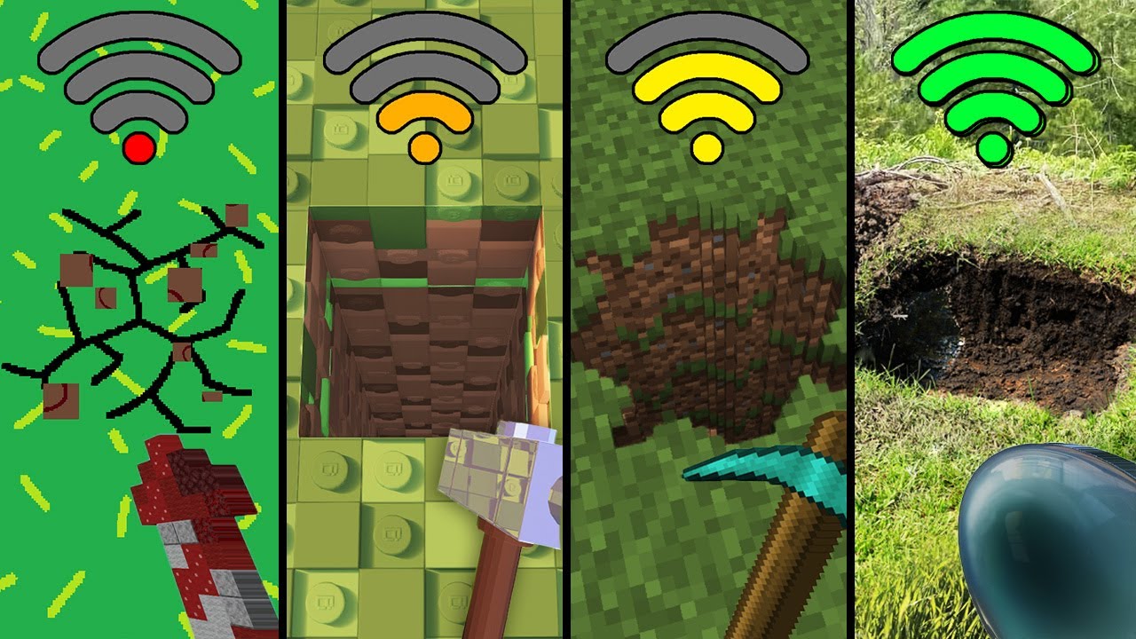 physics with different Wi-Fi in Minecraft - YouTube