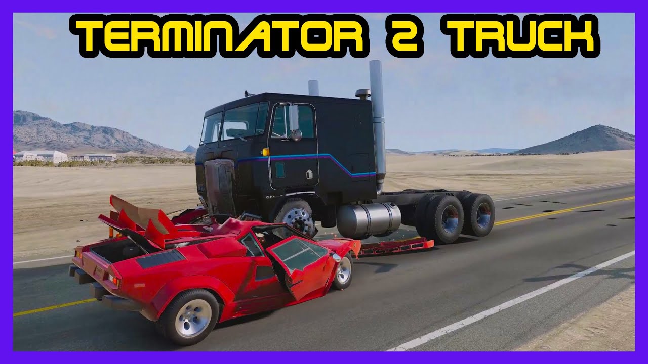 Terminator 2 Truck | CRASH TESTING & ACCIDENTS | BeamNG drive - YouTube
