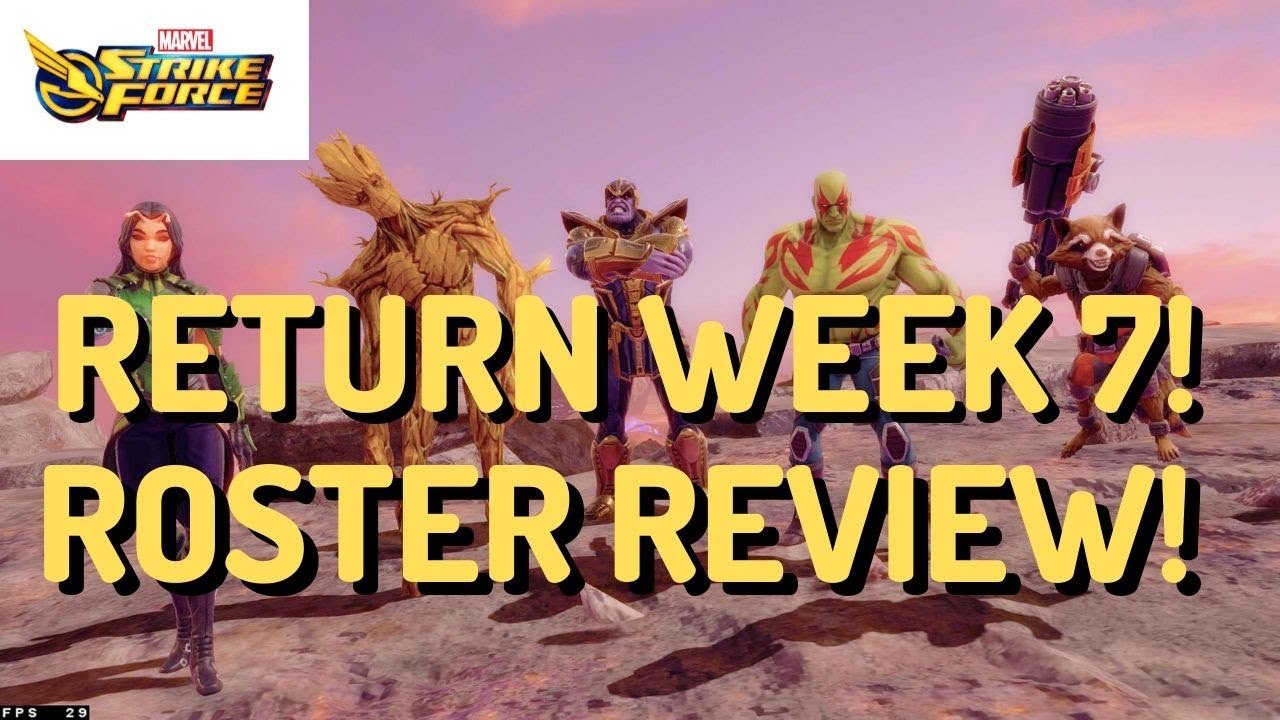 MSF Return Week 7! Roster Progress Review - Marvel Strike Force - YouTube