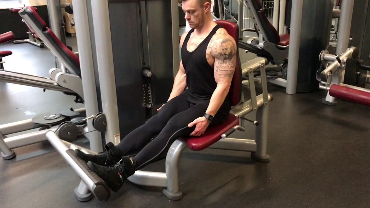 Horizontal Calves Press Machine - YouTube