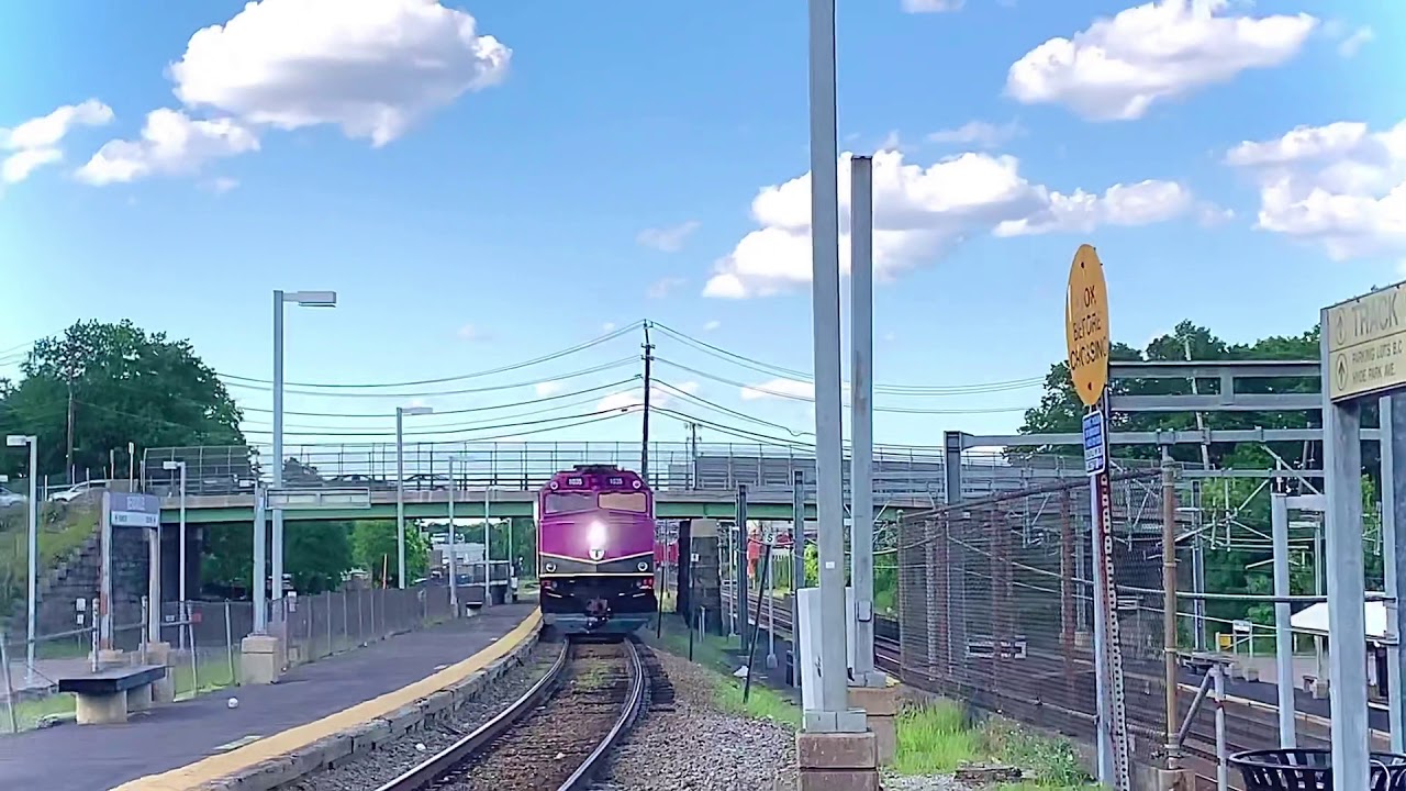 Trains at Readville, MA - YouTube