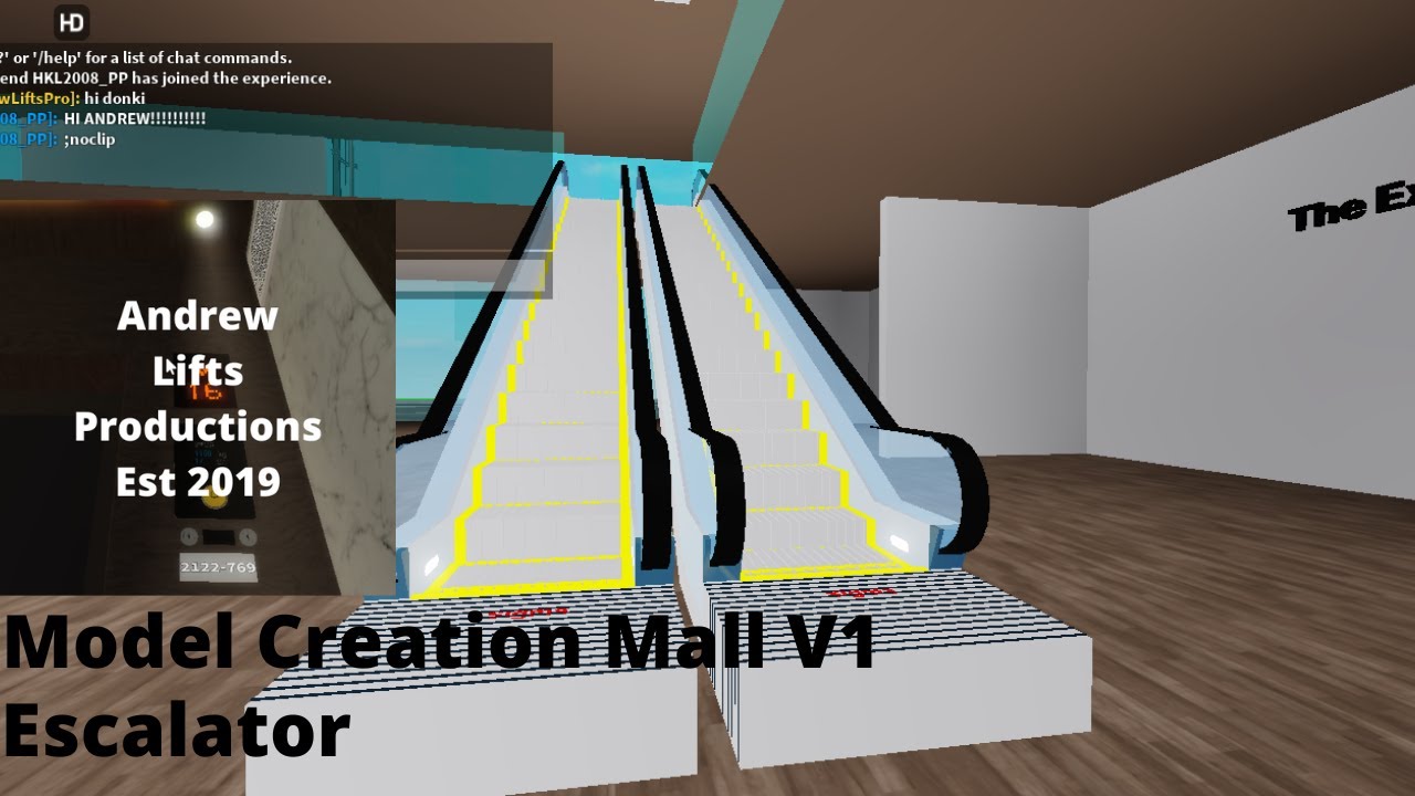 Sigma escalator at Model Creation Mall V1 | Roblox - YouTube