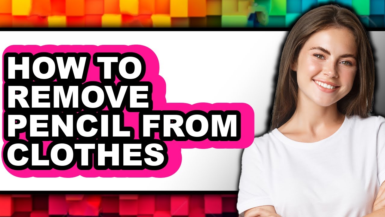 How to Remove Pencil from Clothes - Step by Step - YouTube
