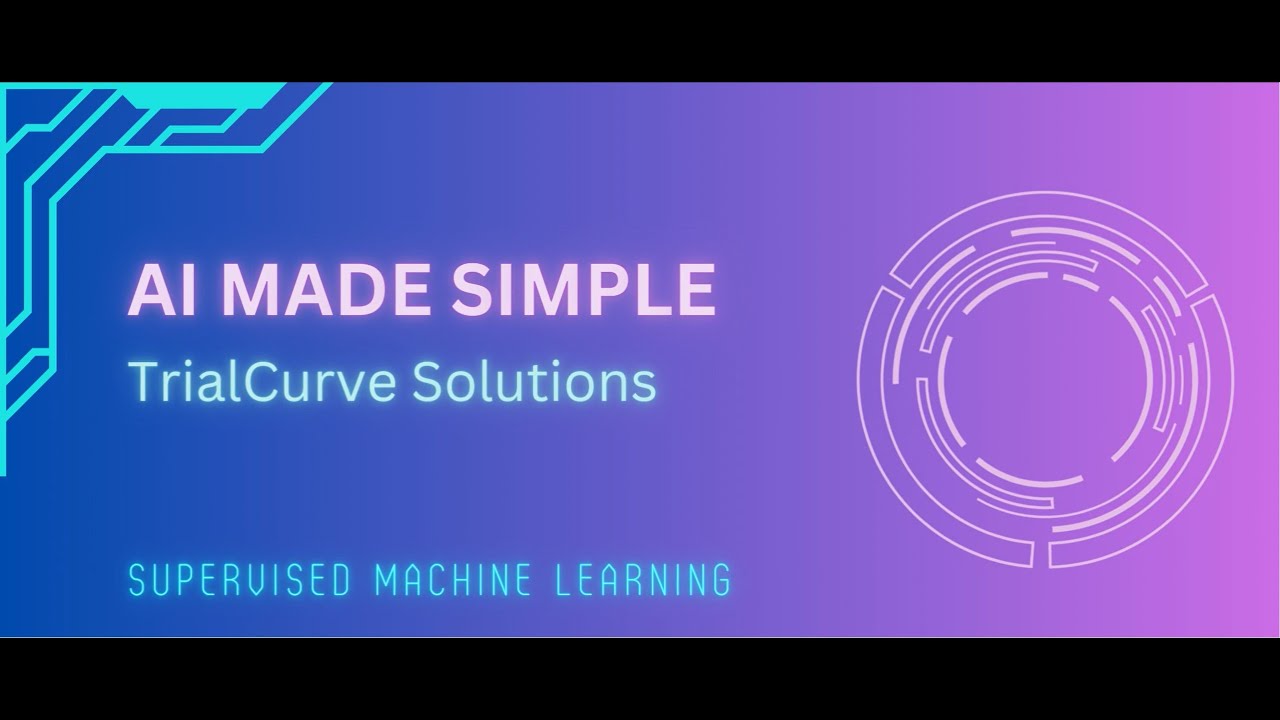 AI Series: Supervised Machine learning with simple example - YouTube