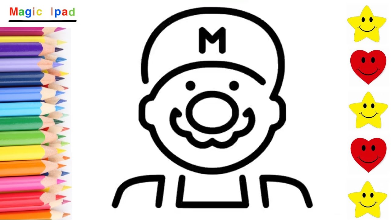 Como dibujar a SUPER MARIO facil | dibujos para niños 💓⭐ How to draw ...