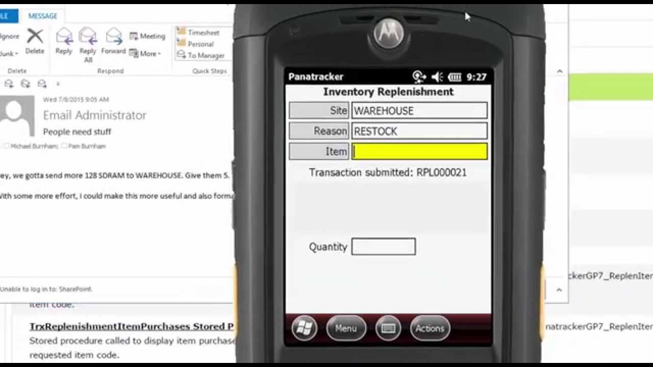 PanatrackerGP Replenishment Transaction - YouTube