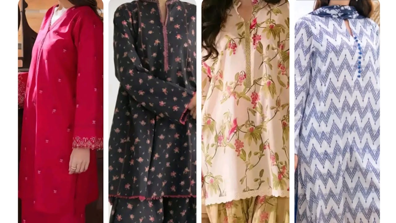 All Over New Dress designs for winter 2024_2025||plain dress designs ...