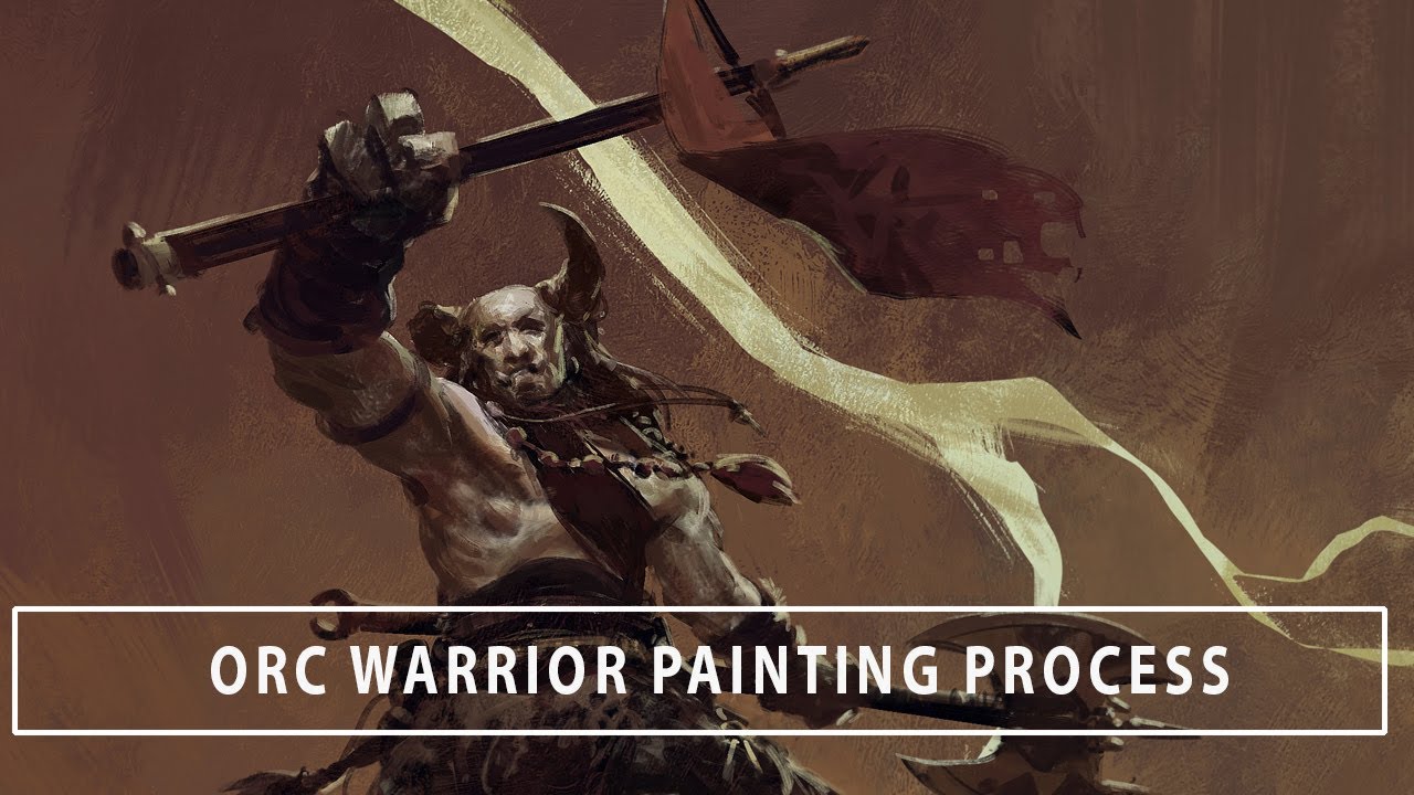 Orc Painting Painting Process with Captions - YouTube