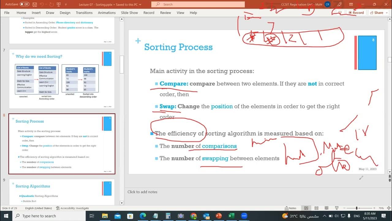 Data Structure Sorting - YouTube