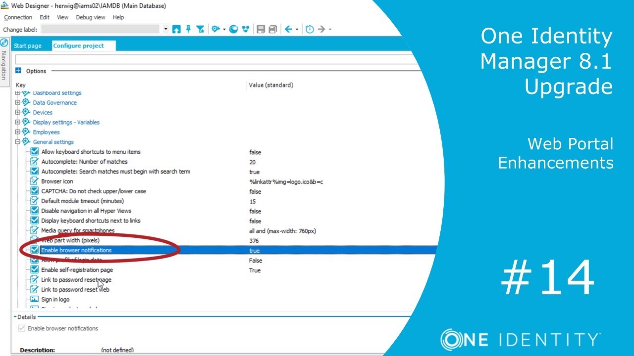 One Identity Manager | Upgrade 8.1 #14 | Web Portal Enhancements - YouTube