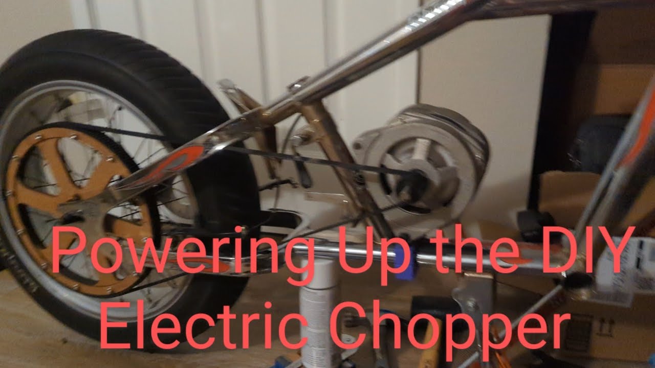 1st Time Powering Up the DIY Electric Chopper - YouTube