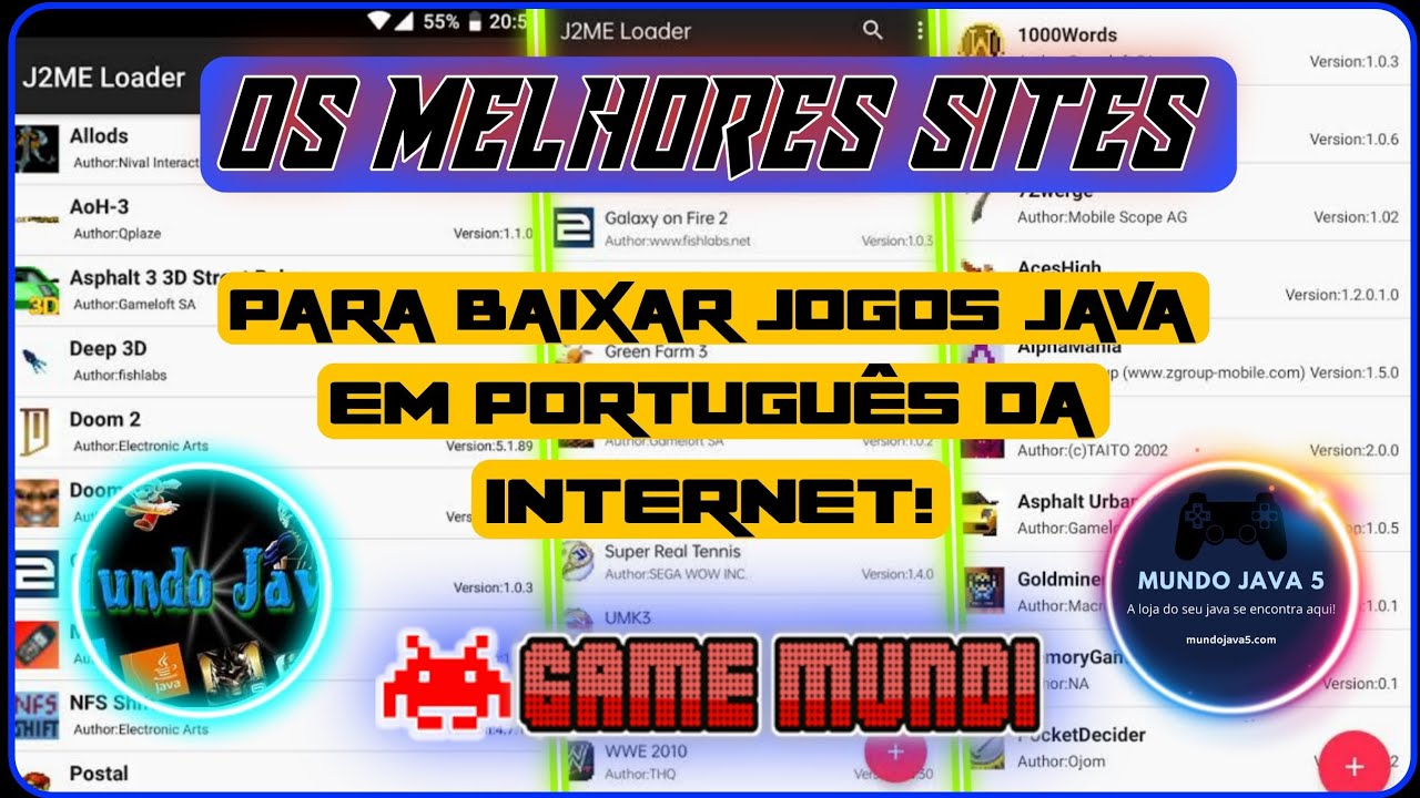 Os melhores SITES para ENCONTRAR JOGOS JAVA em PORTUGUÊS da INTERNET ...