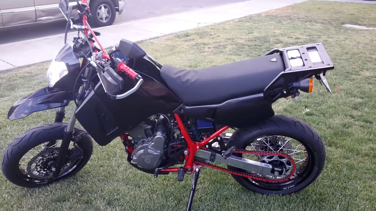 Klr650 supermoto - YouTube