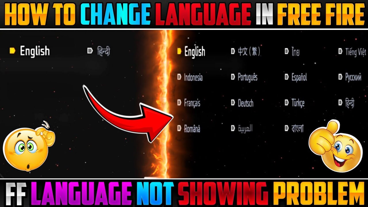 Free Fire Ki Sabhi Language Ko Wapas Kaise Laye || How To Show All ...