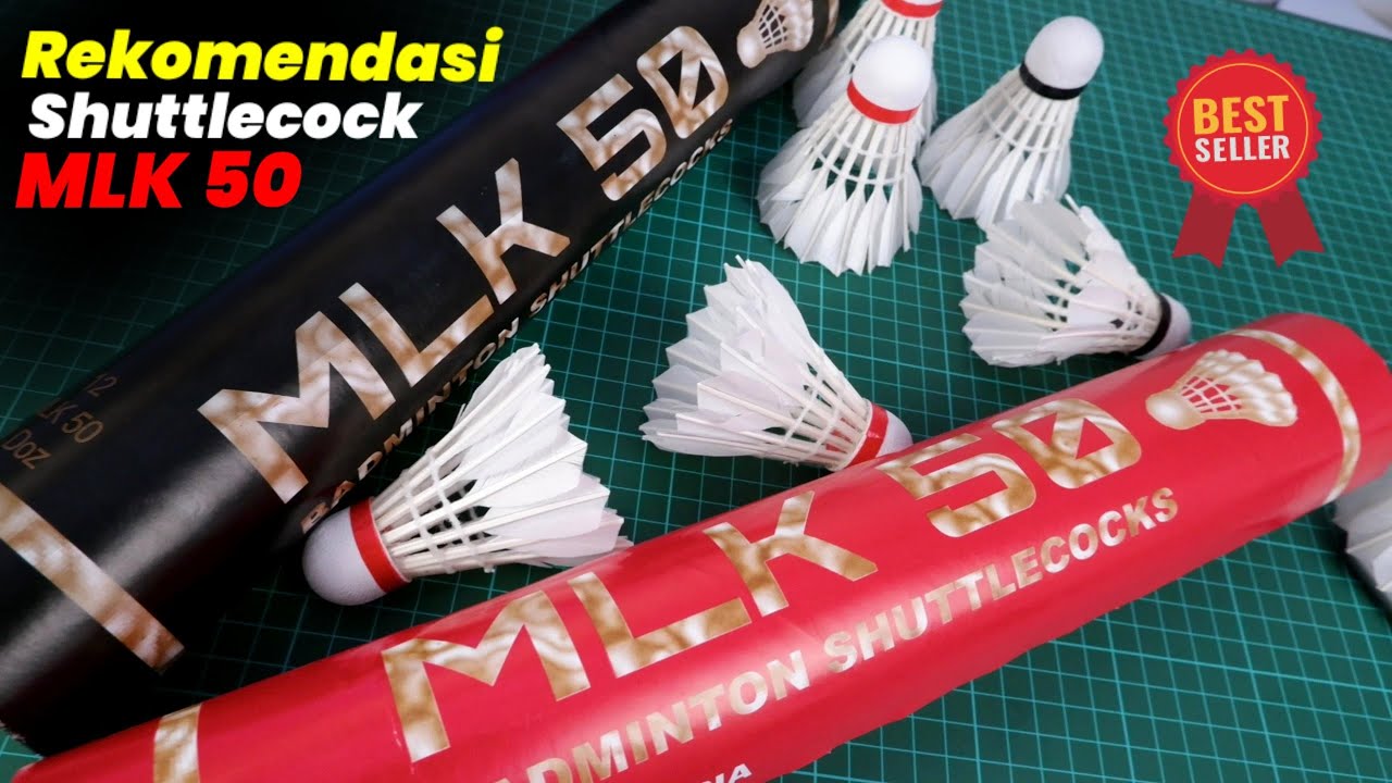 Rekomendasi Shuttlecock Berkualitas - MLK 50 Black & Red !! Wajib Coba ...