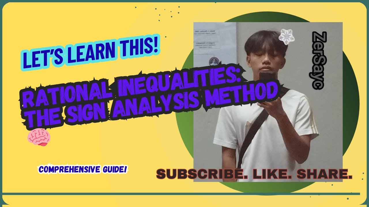 Rational Inequalities: The Sign Analysis Method 🧠 - YouTube