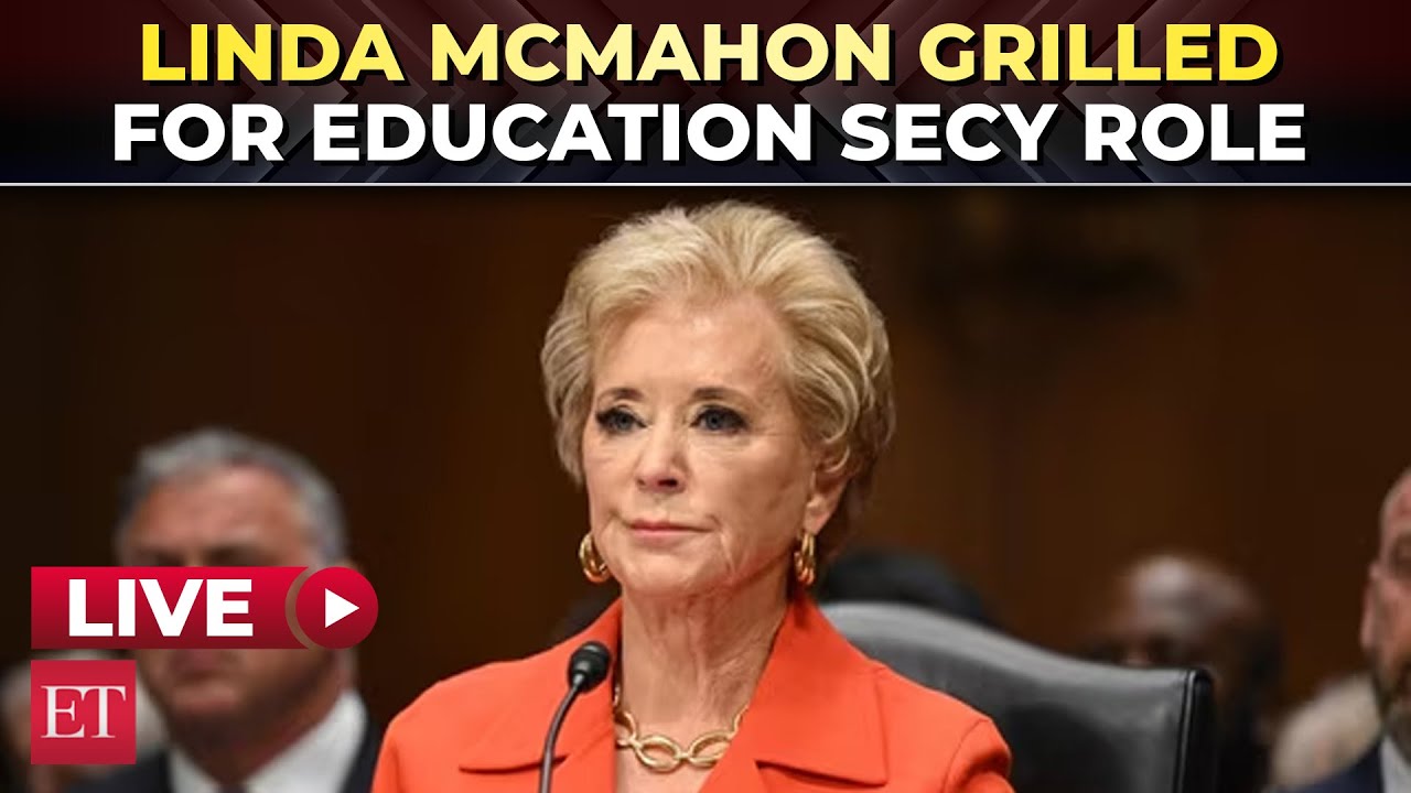 LIVE | Ed Secy nominee Linda McMahon's Senate hearing: Will you curb ...