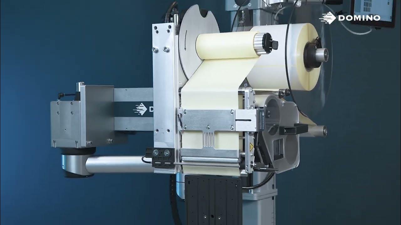 Domino Mx350i-eP Palet Etiketleme Makinesi - YouTube