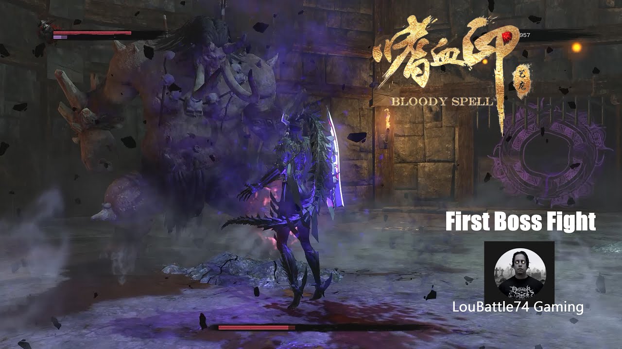Bloody Spell First Boss Gameplay - YouTube