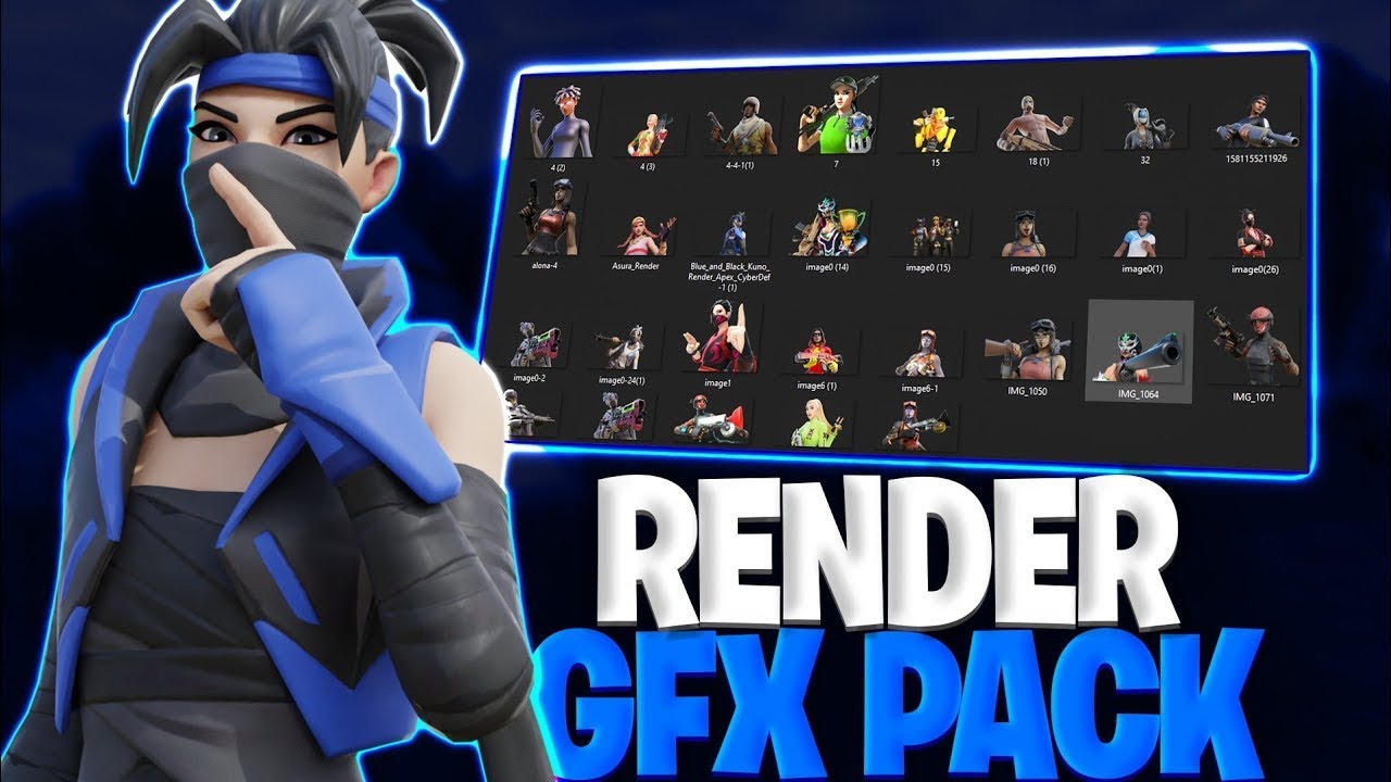 The *BEST* FREE Fortnite Render Pack (Google Drive) PC/Mobile - YouTube