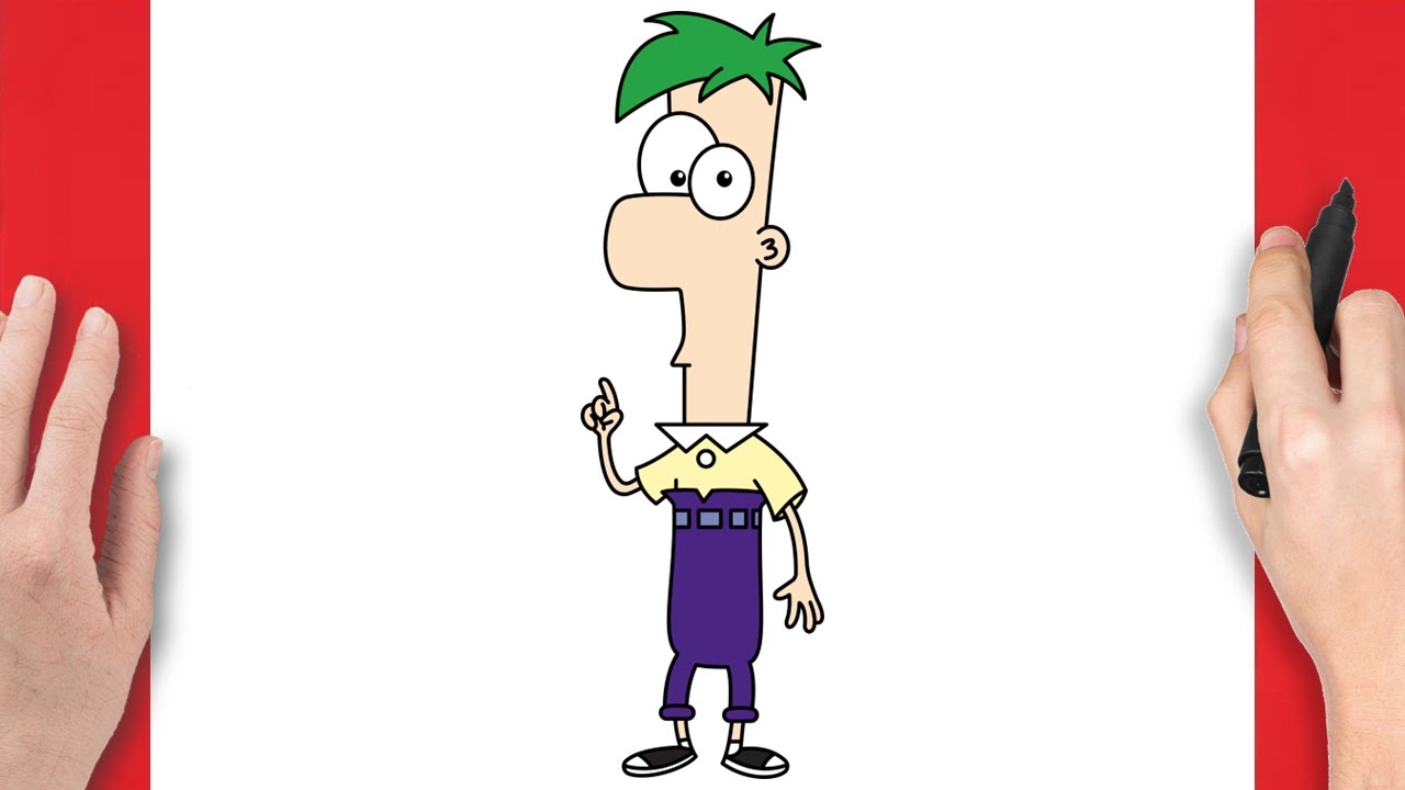 Cómo dibujar a Ferb Fletcher de Phineas y Ferb - YouTube