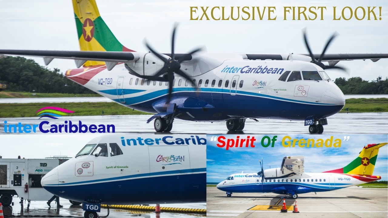 EXCLUSIVE FIRST LOOK | INTERCARIBBEAN AIRWAYS NEWEST ATR 42-500 “Spirit ...