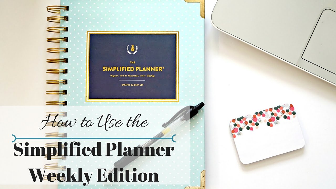 How to Use the Simplified Planner Weekly Edition | Plan With Me! - YouTube