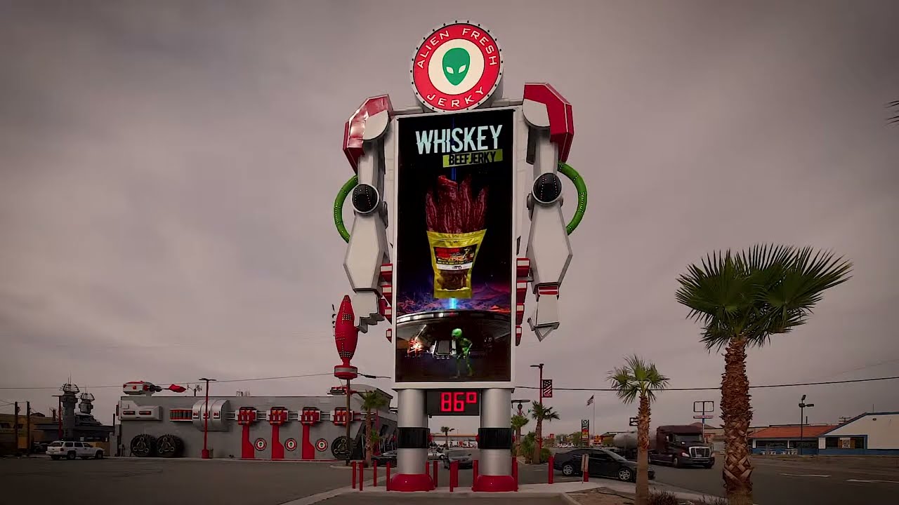 Alien Beef Jerky Sign - YouTube
