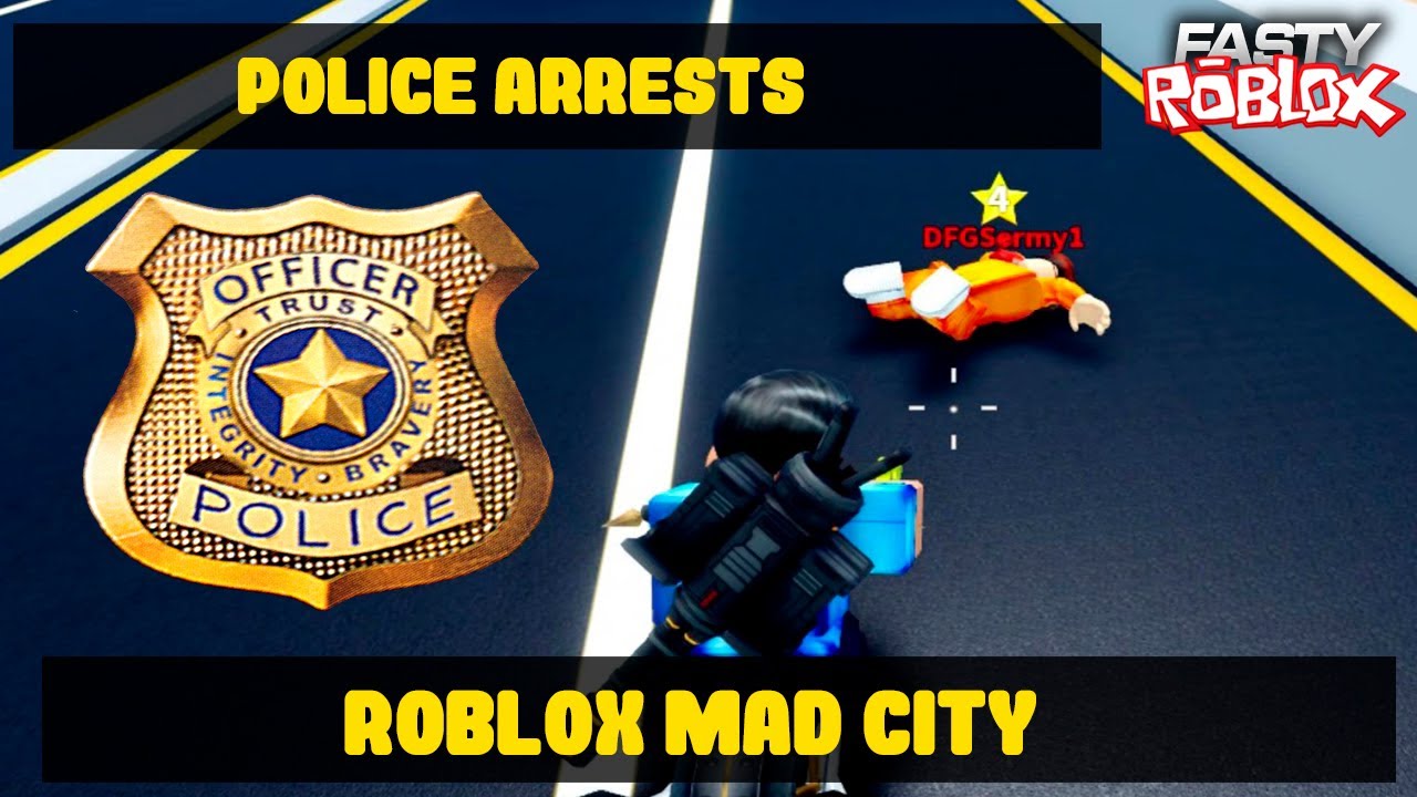 Roblox Mad City - Police arrests of dangerous criminals - YouTube