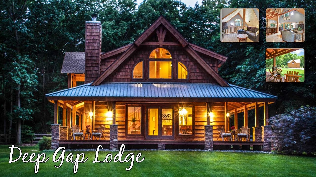 Home Tour: Deep Gap Lodge | Natural Element Homes - YouTube