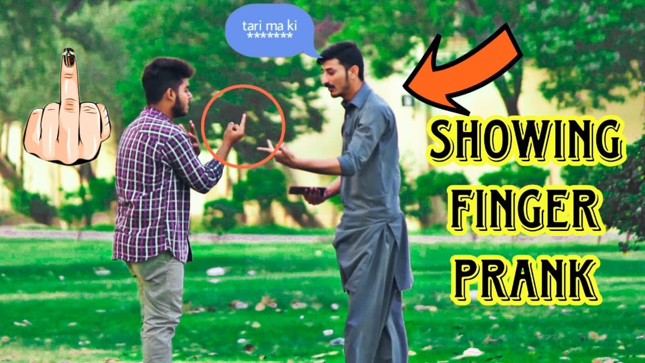 Showing Finger Prank | Prank In Pakistan | The Crazy Legends - YouTube