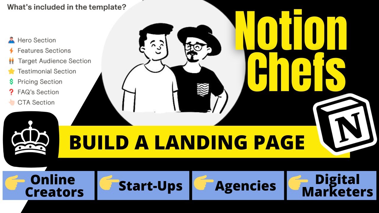 A Notion Template that helps you create a Landing Page In Minutes - YouTube