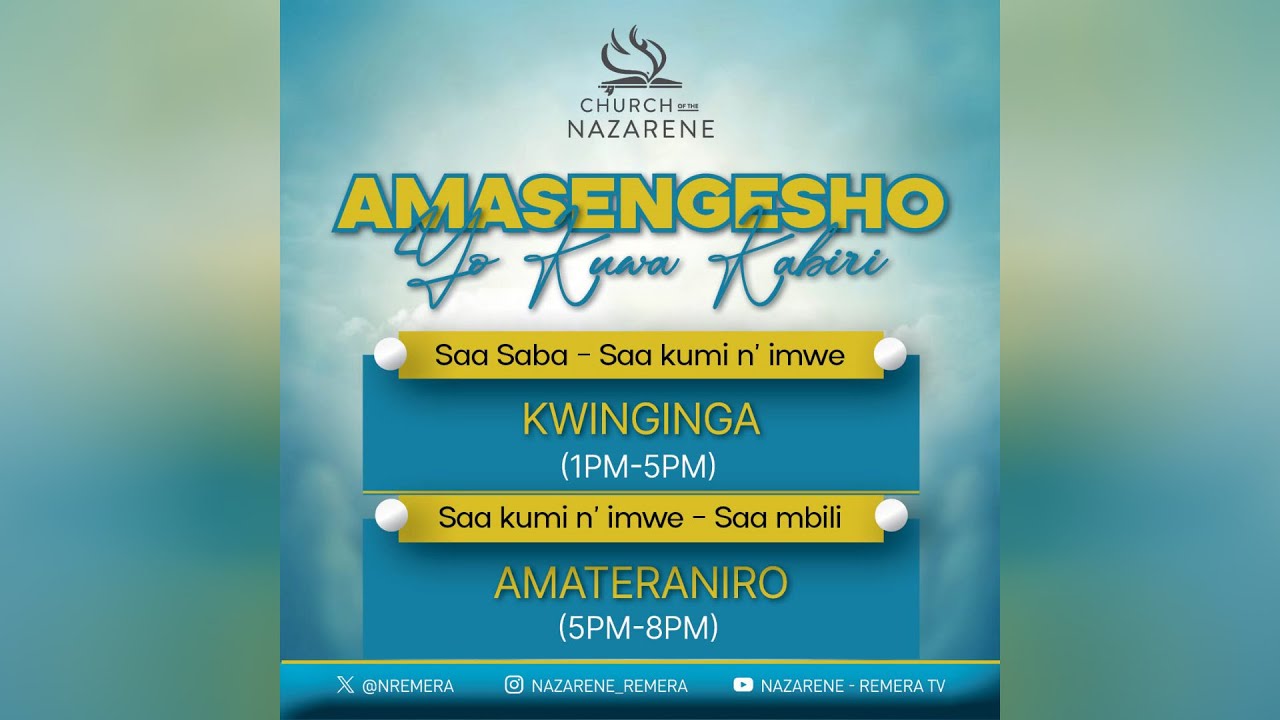 🔴LIVE II UMUGOROBA MUBIKARI BYUWITEKA II HAMWE NA EV. RUBONA & PASTOR ...