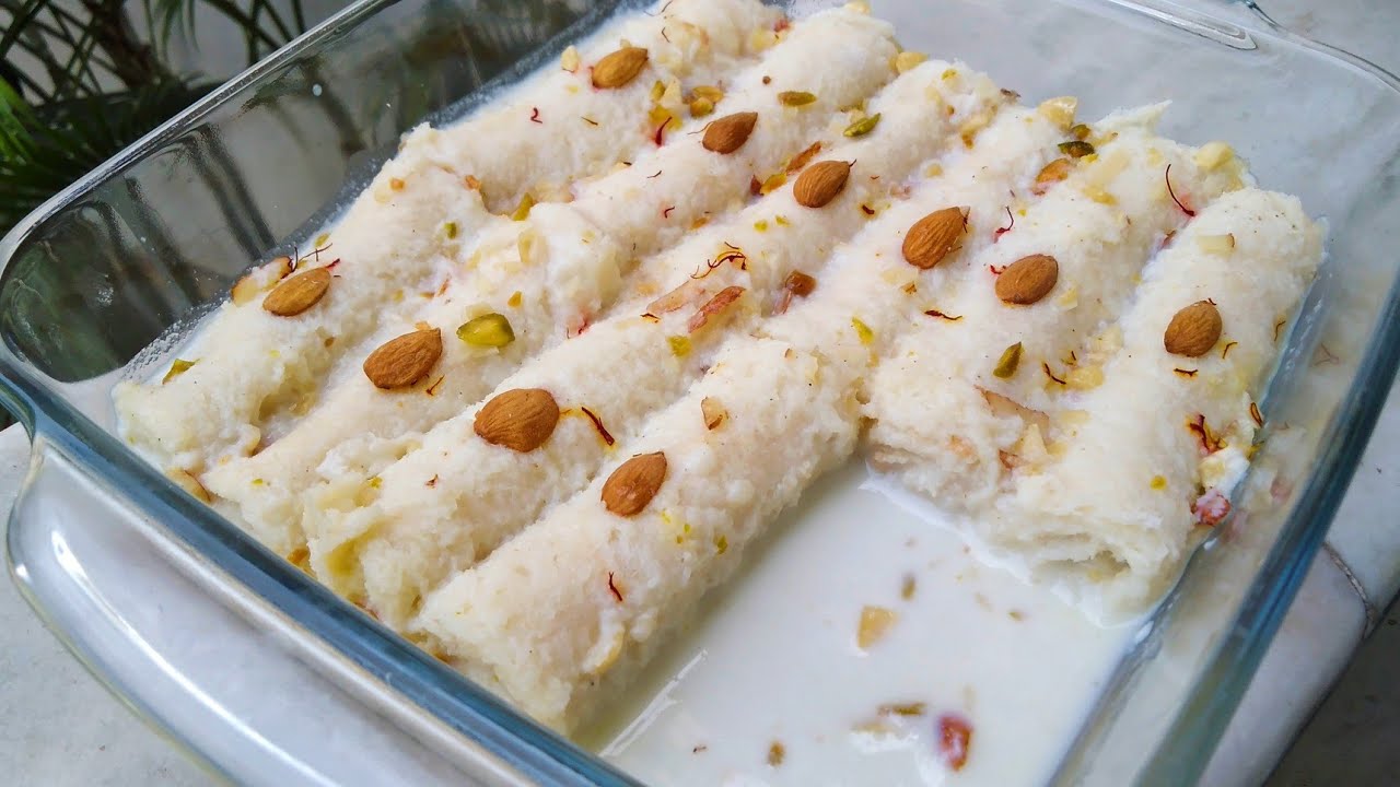 10 Minute Eid Special Dessert l Malai Roll Recipe l Quick Dessert ...