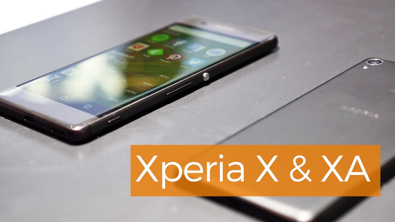 Sony Xperia X & XA hands on - MWC 2016 - YouTube
