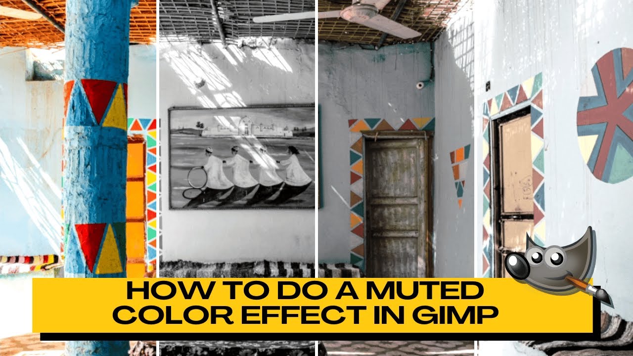 How to MUTE COLORS in GIMP (Muted Color Effect) - YouTube
