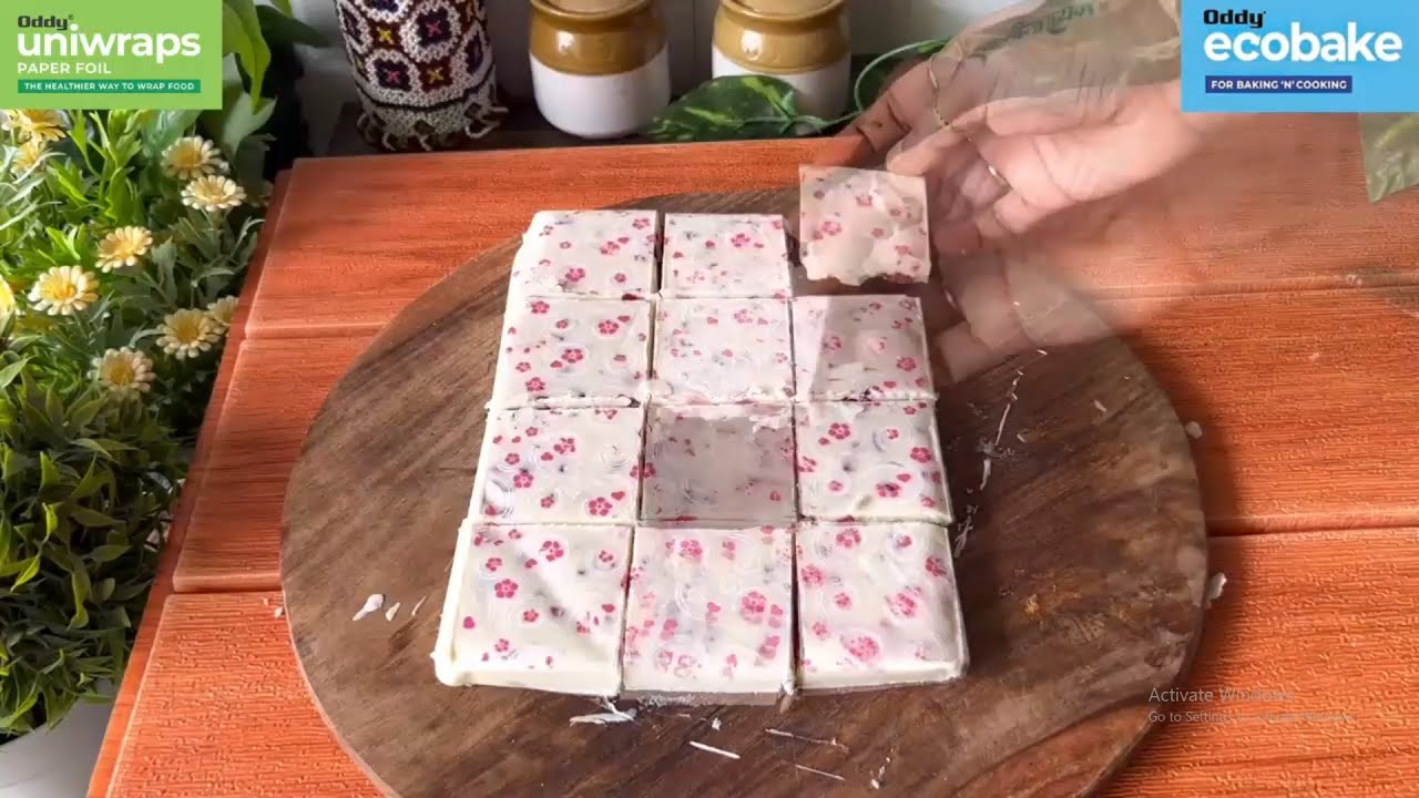 Easy White Chocolate Square Recipe Ft @ Dharmis Cake N Bake - YouTube