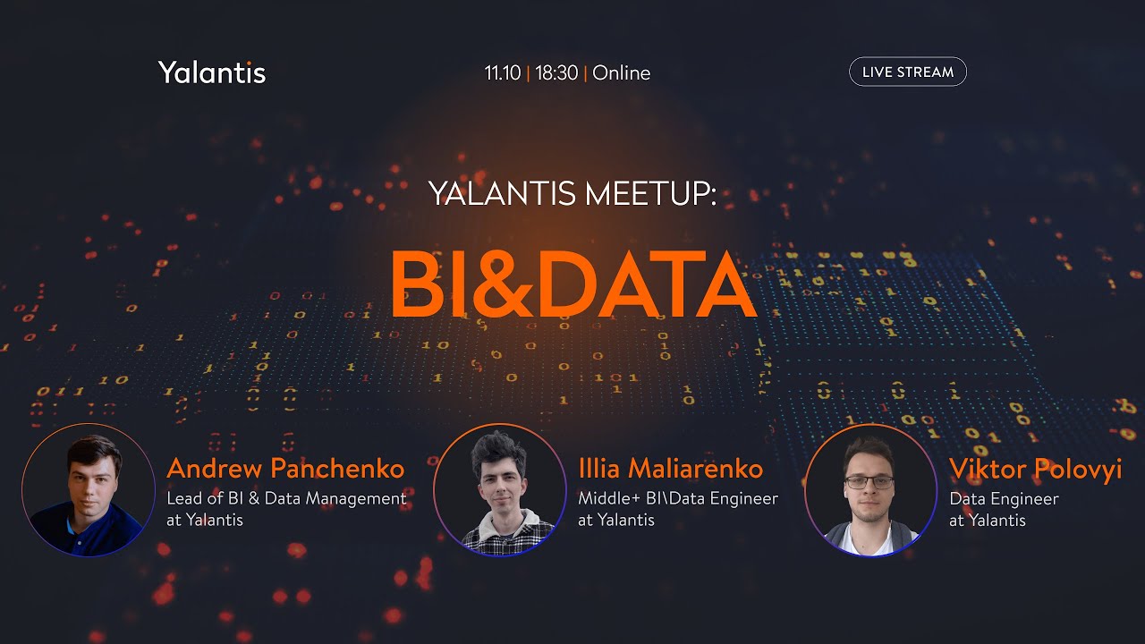 YALANTIS MEETUP: BI& DATA - YouTube