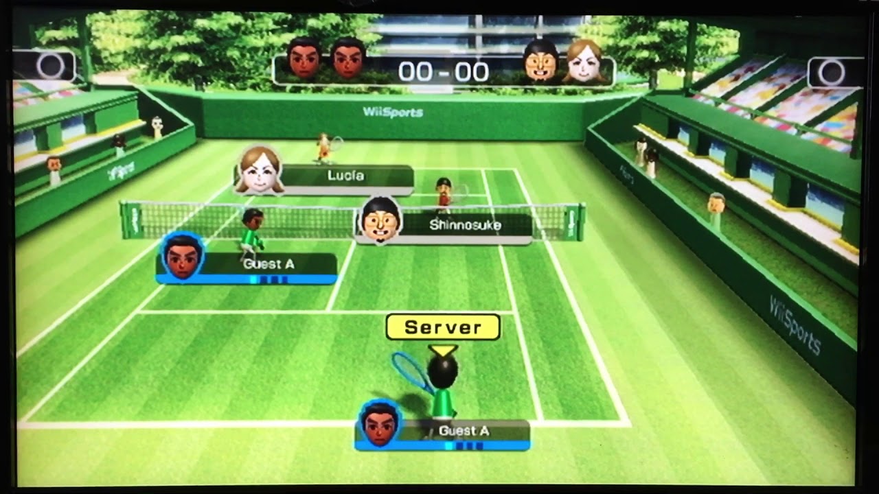 Wii Sports Tennis vs. Shinnosuke and Lucía - YouTube