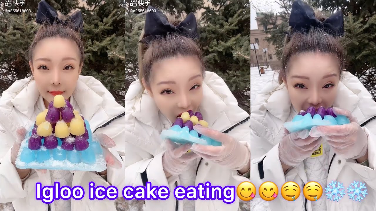 Eating ice🧊 IGLOO ICE CAKE EATING😋🤤🤤 ️ ️ - YouTube