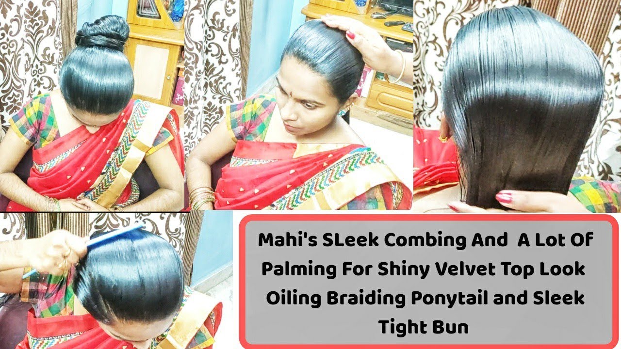 Mahi's Sleek Combing&Palming / How to Comb and Palm for Sleek Shiny ...