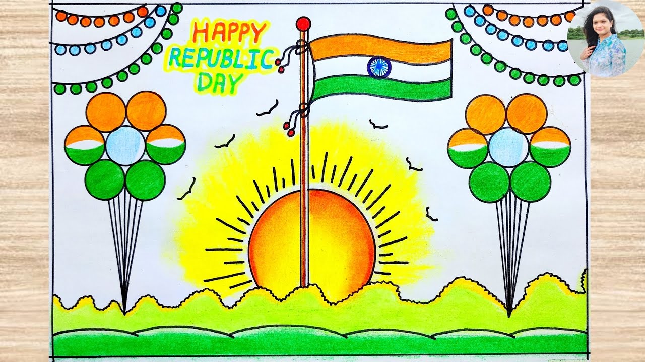 Republic Day Poster Drawing Easy Step by Step For Beginners | How to ...